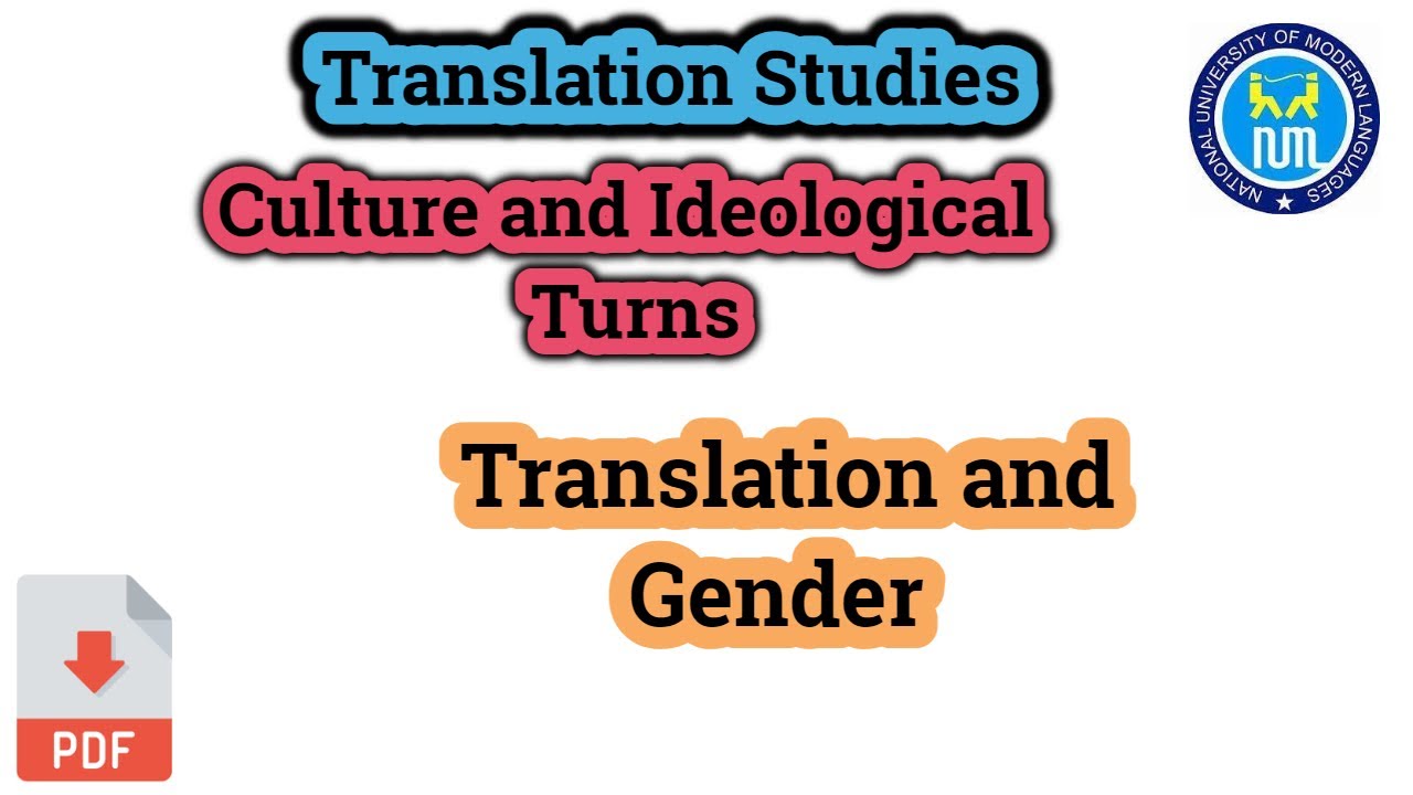 Translation and Gender - YouTube