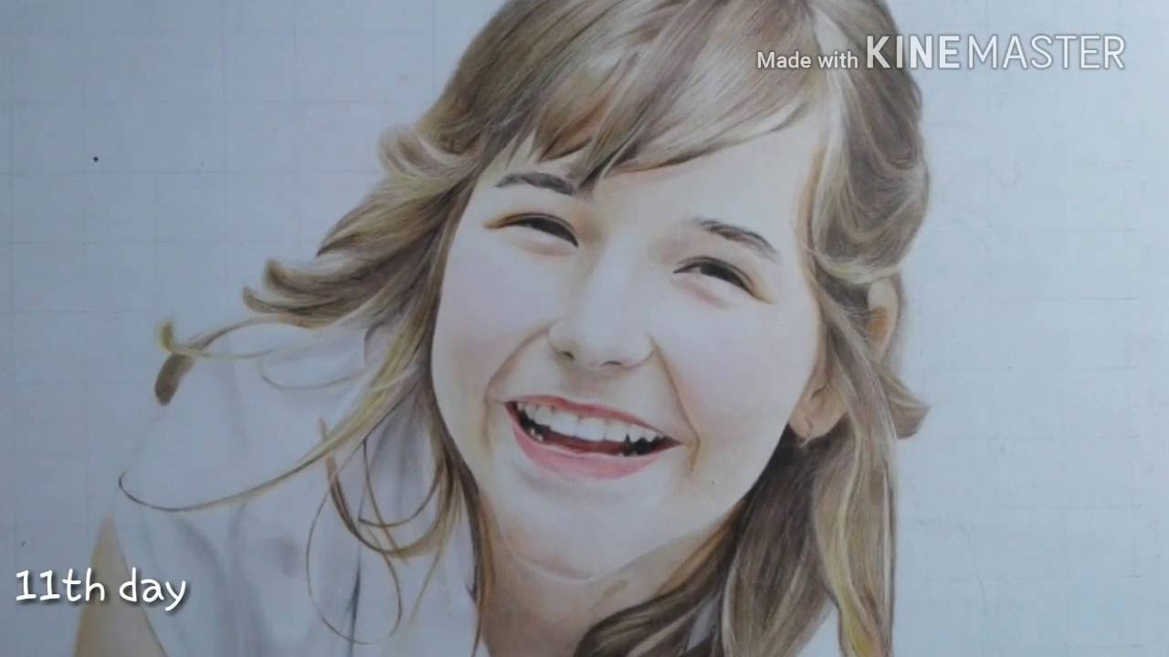 THE PROGRESS (Annabel Beam) color pencil drawing - YouTube