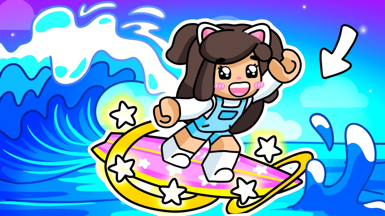 SURFING On A GALAXY BOARD In Roblox! - YouTube