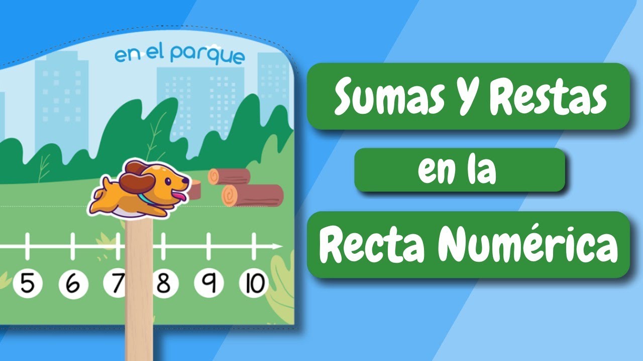 Sumas y restas en la recta numérica con escenarios - YouTube