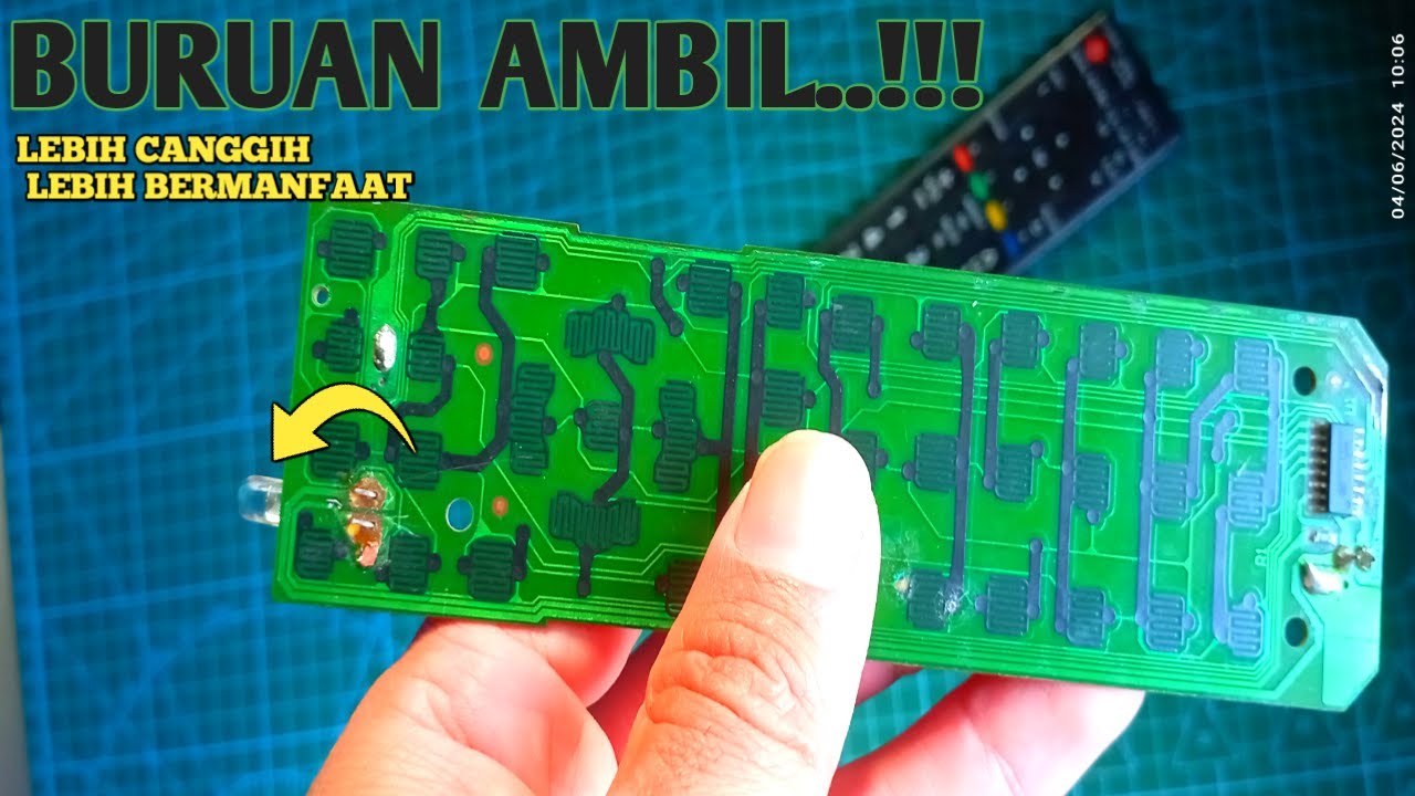 BURUAN BONGKAR REMOTE TV RUSAK..!!!AMBIL LAMPU LED KITA BUAT ALAT ...