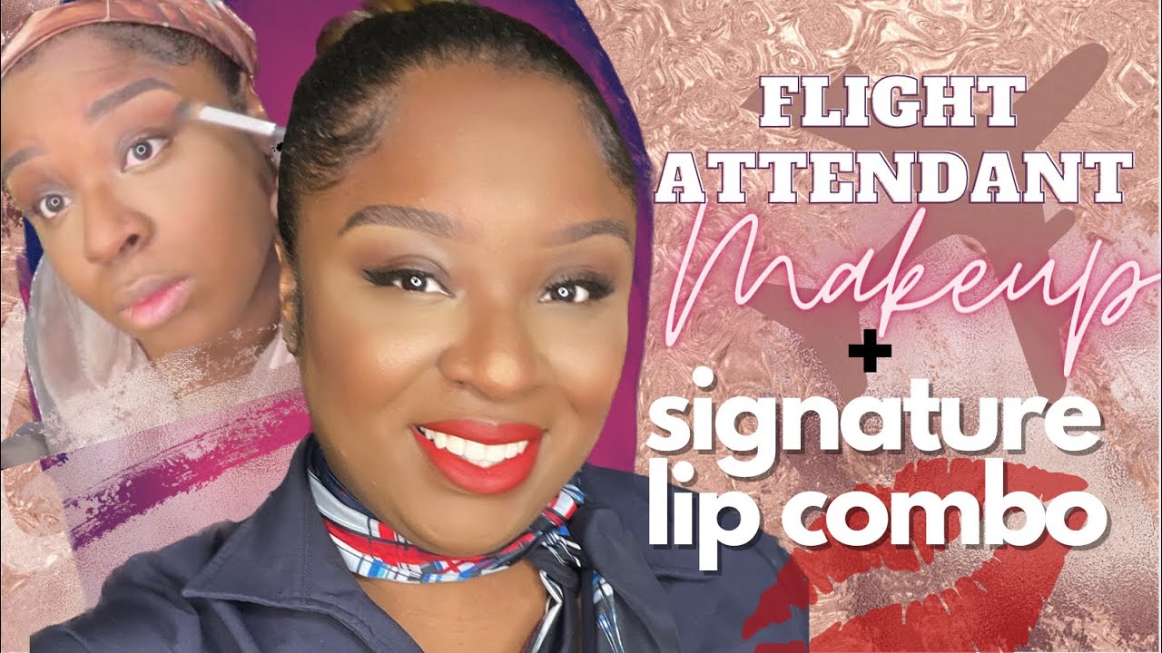 Flight Attendant Makeup + SIGNATURE Lipstick Combo ️💋 | F2F & Interview ...