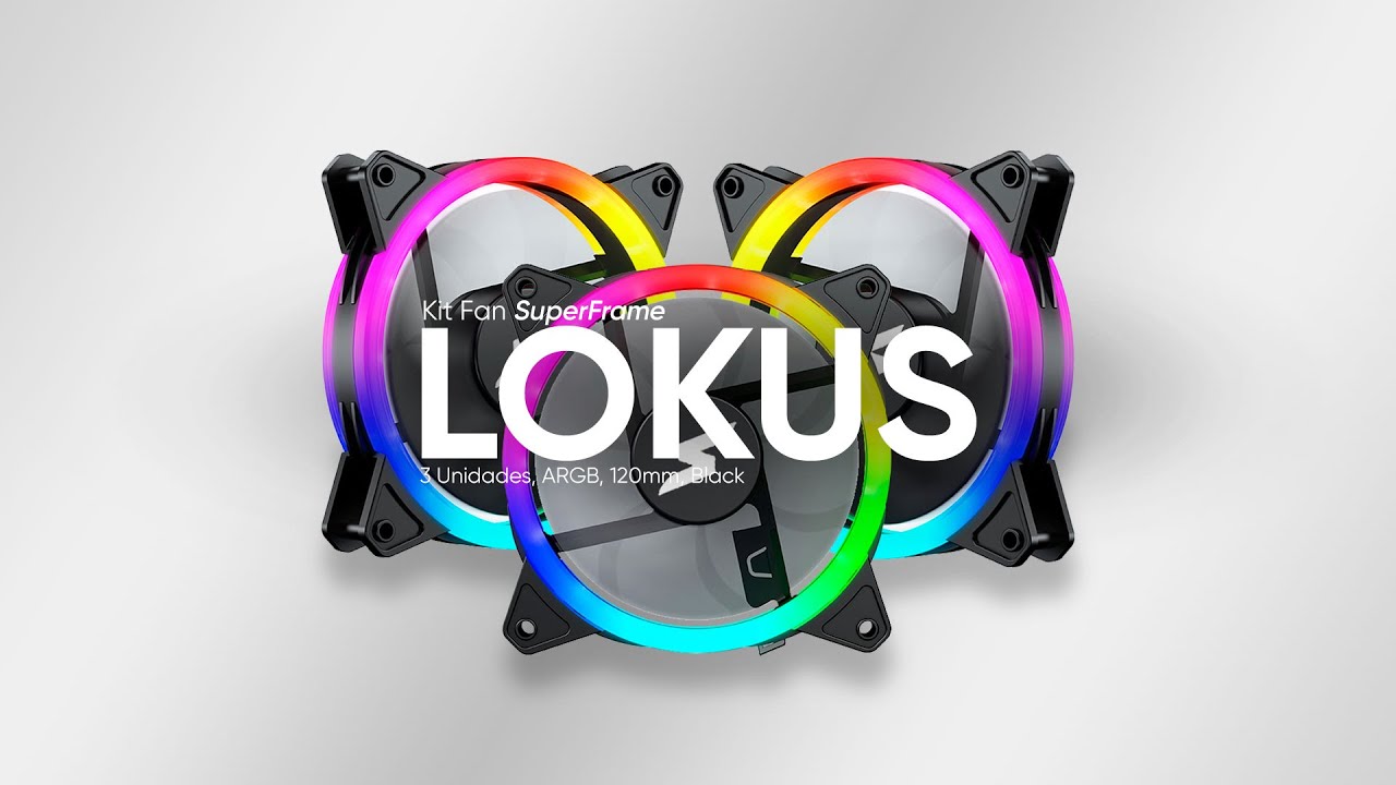 💨 Fluxo de Ar com Estilo! Review Kit Fan SuperFrame Lokus ARGB 120mm 💨 ...