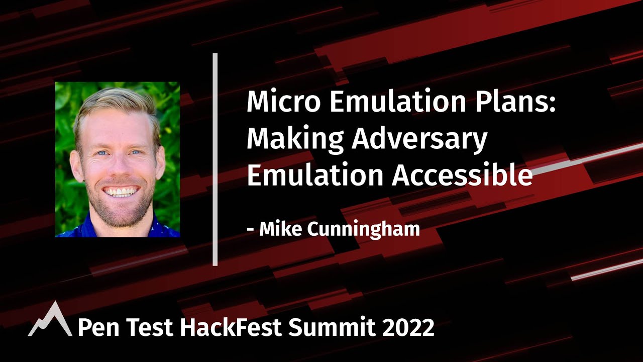 Micro Emulation Plans: Making Adversary Emulation Accessible - YouTube