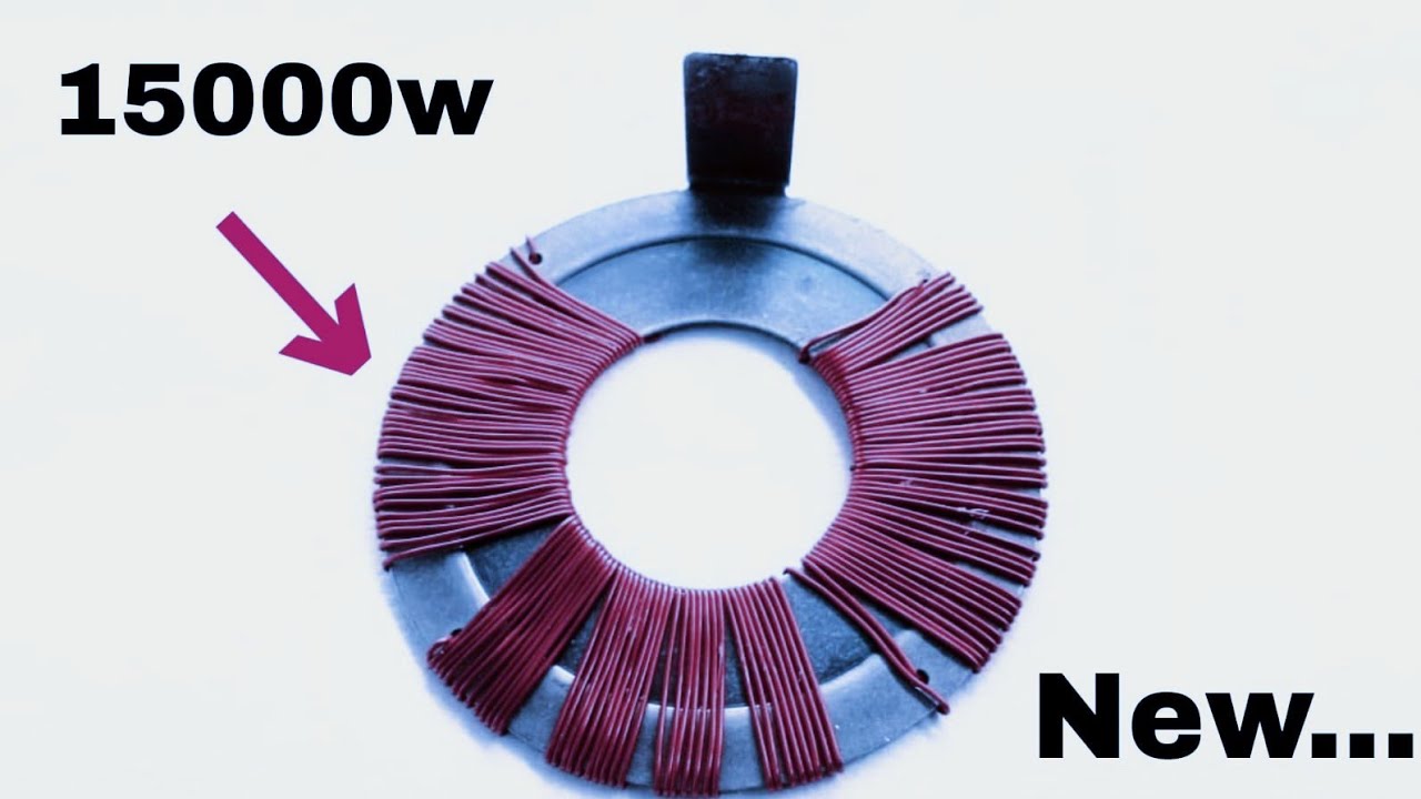 Turn Steel ring into 230v generator use wire - YouTube