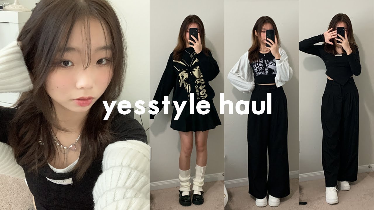 YESSTYLE HAUL TRY-ON REVIEW 2023 ★ acubi fashion & makeup 🎧 - YouTube
