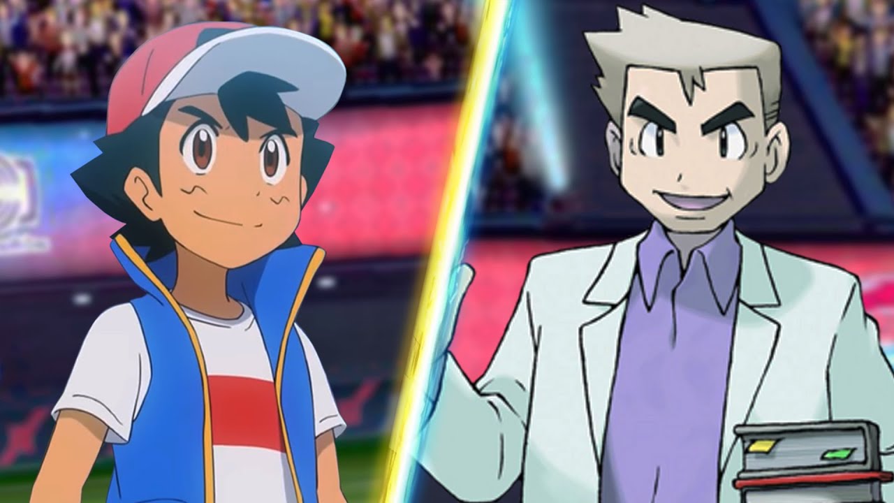 Pokemon Battle: Ash Vs Professor Oak (Team Update) - YouTube