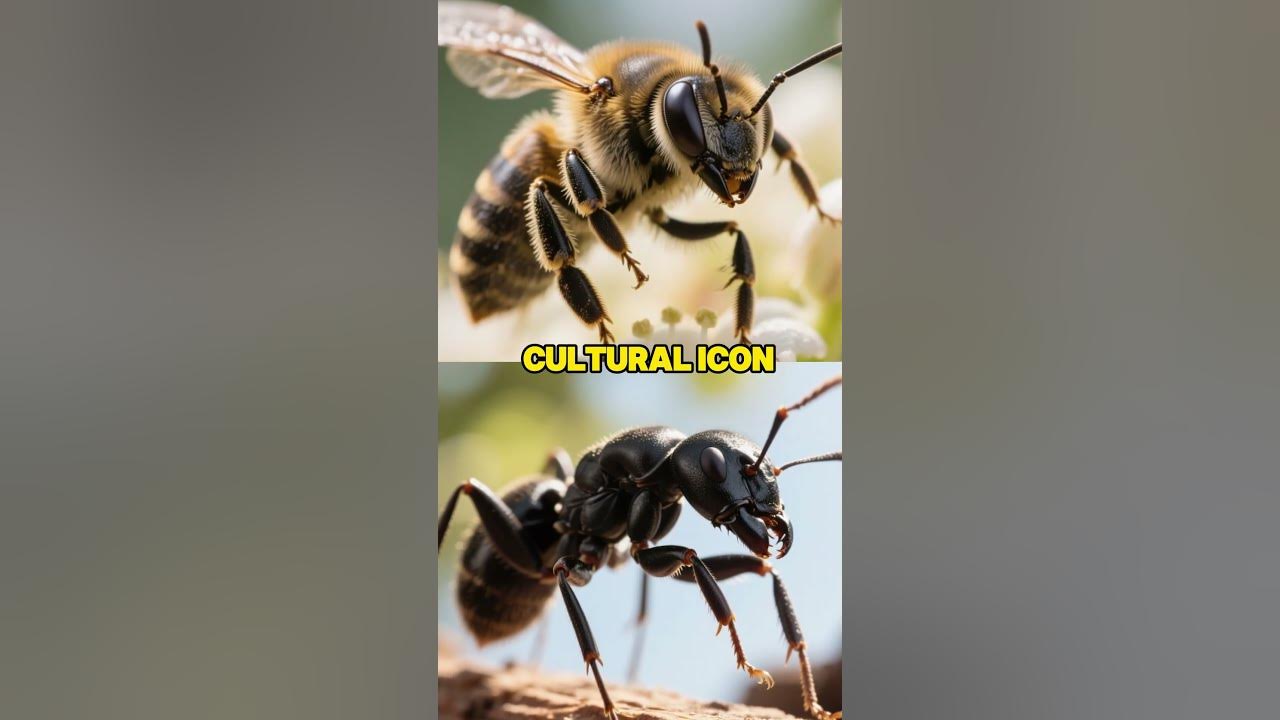 Nature's Tiny Titans: Bees vs Ants - Who Wins? - YouTube