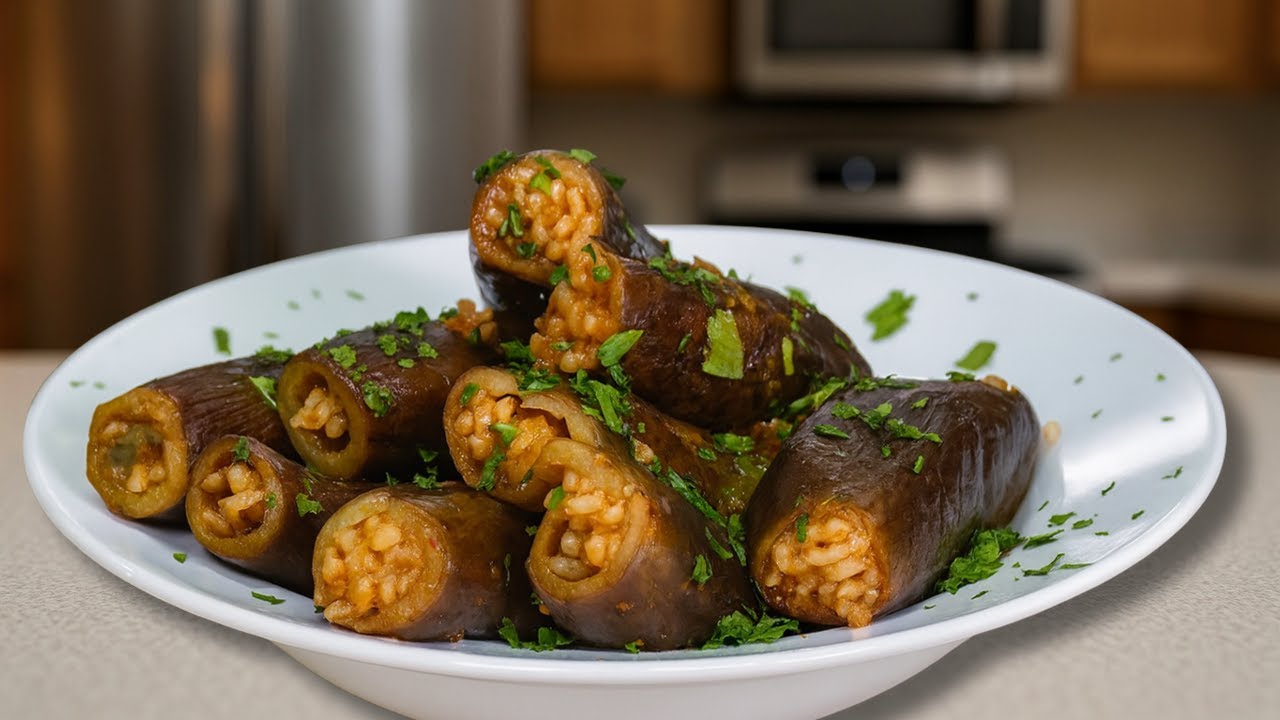 Egyptian Style Stuffed Eggplant Recipe | The Egyptian Cook - YouTube