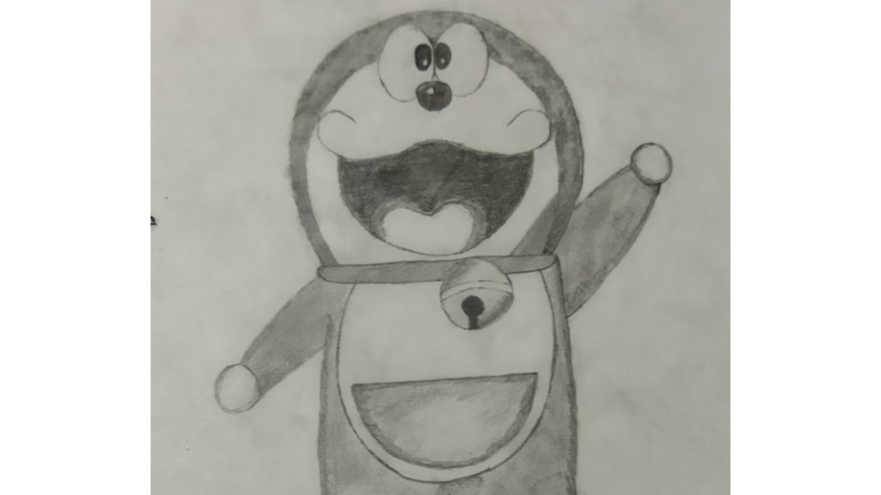 How to draw a drawing of a doremon || sketch drawing for beginning ...