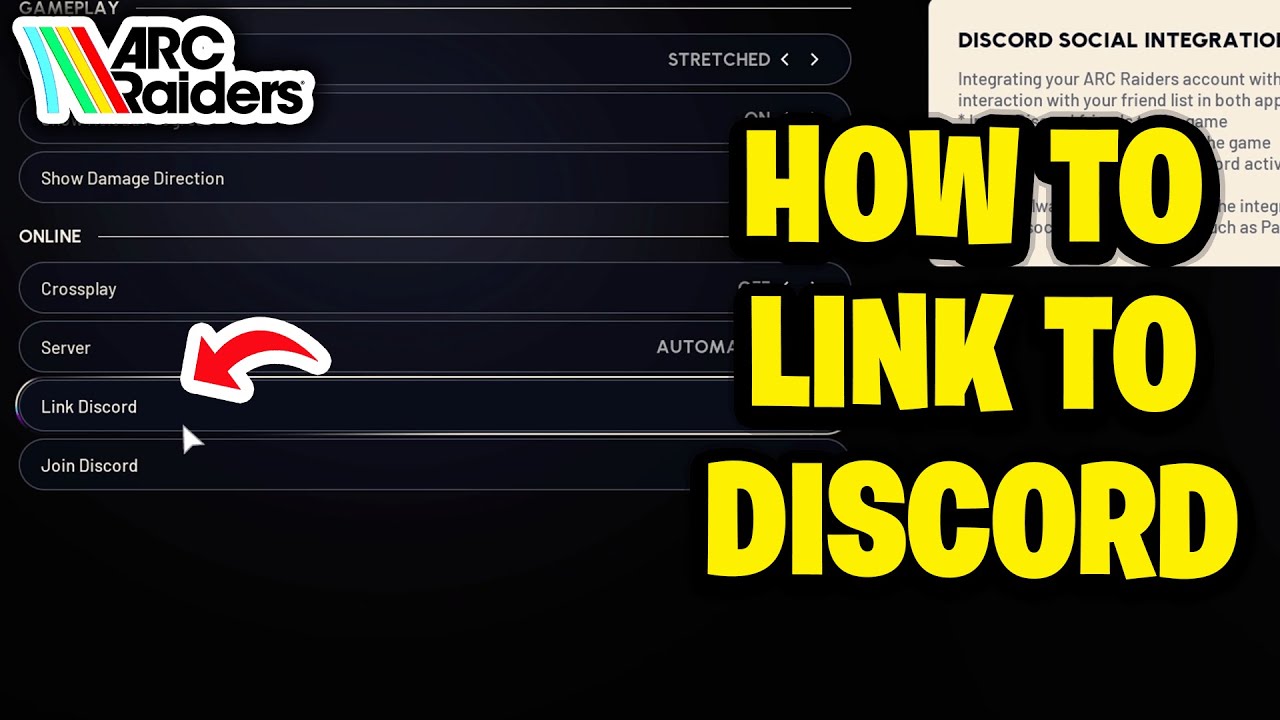 How To Link Arc Raiders To Discord - Fastest Guide - YouTube