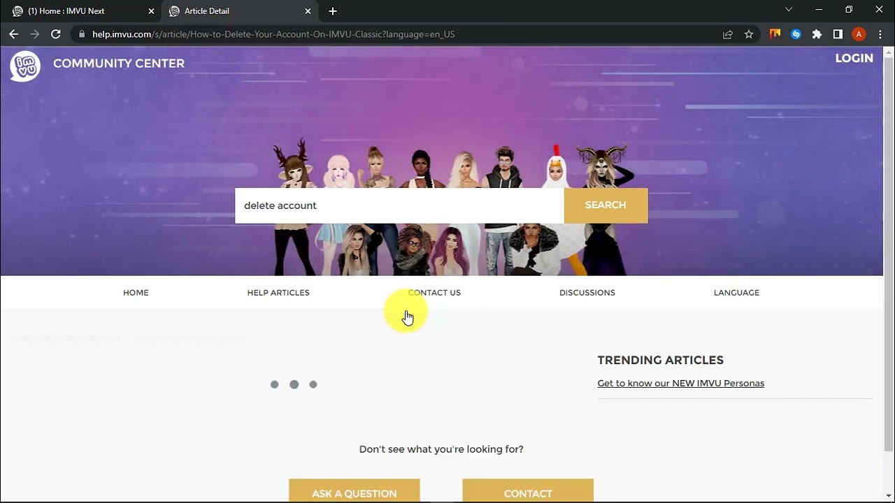 How To Delete IMVU Account - YouTube