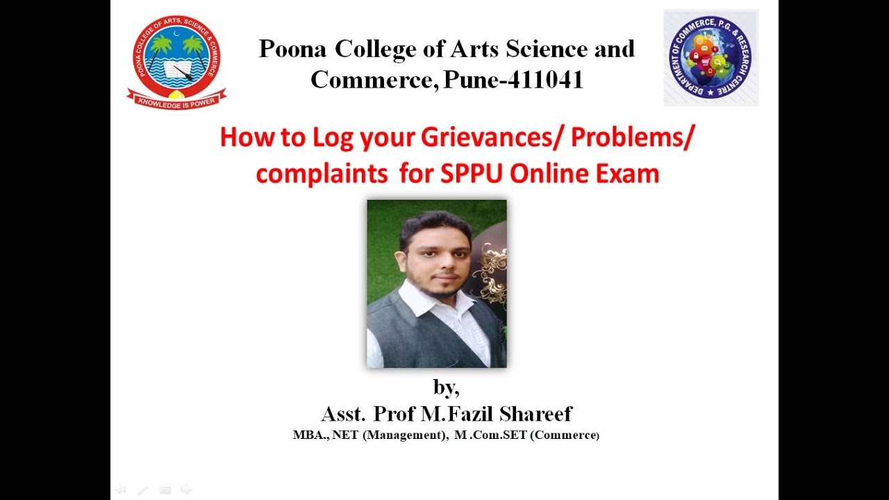 How to Log your grievances for online exam of SPPU - YouTube