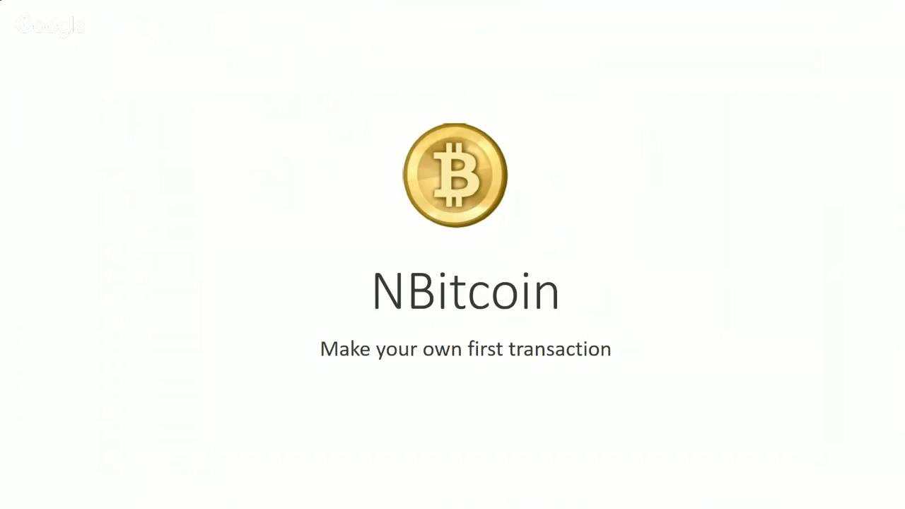NBitcoin: How to make your first transaction with NBitcoin - YouTube