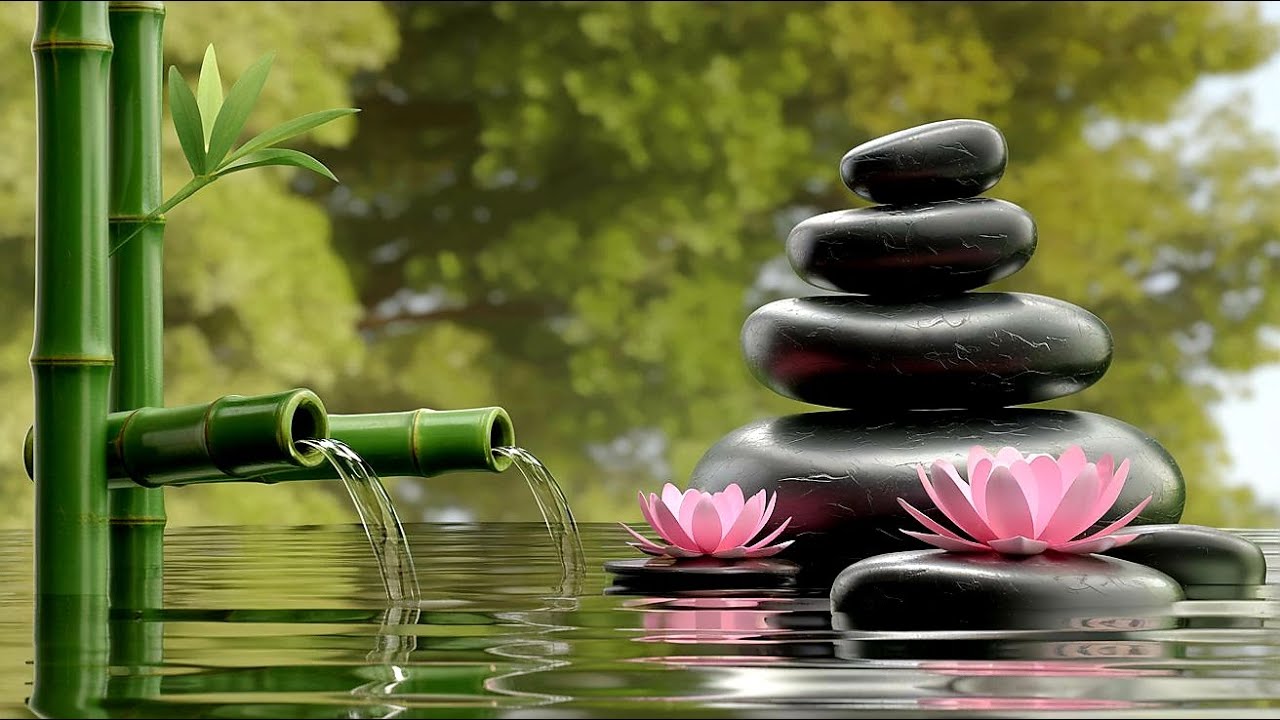 Relaxing music with water sounds to relieve stress 🌿 Relieves ...