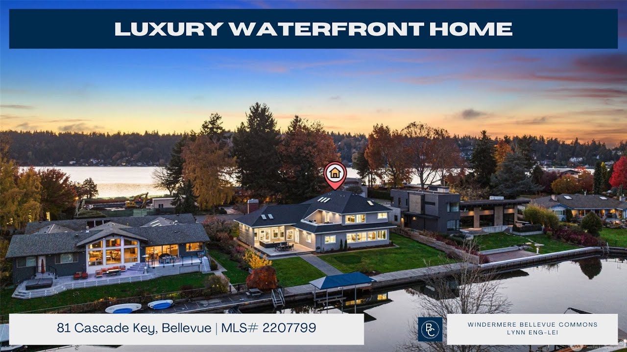 LUXURY WATERFRONT HOME | 81 Cascade Key, Bellevue, WA - YouTube