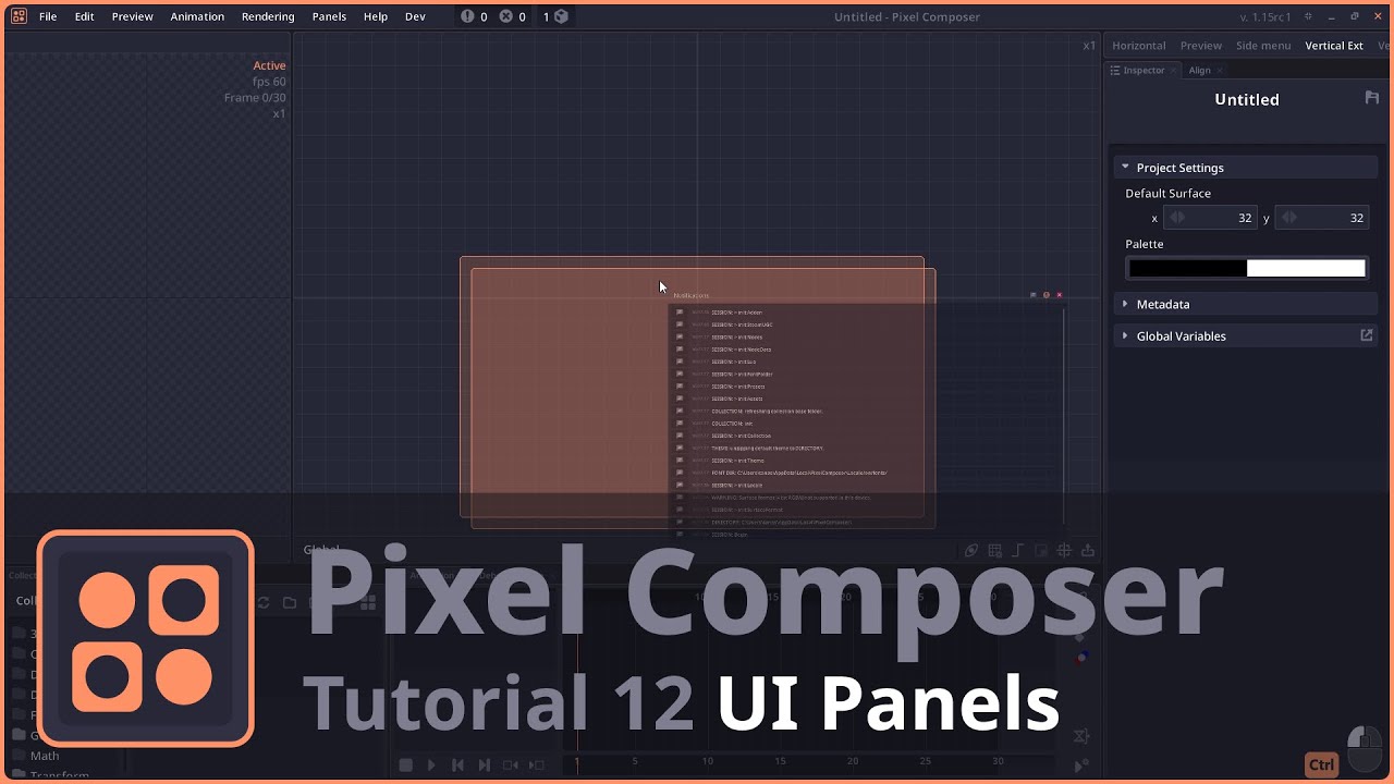 【Pixel Composer Tutorial】12: UI and Panel in 1.15 - YouTube