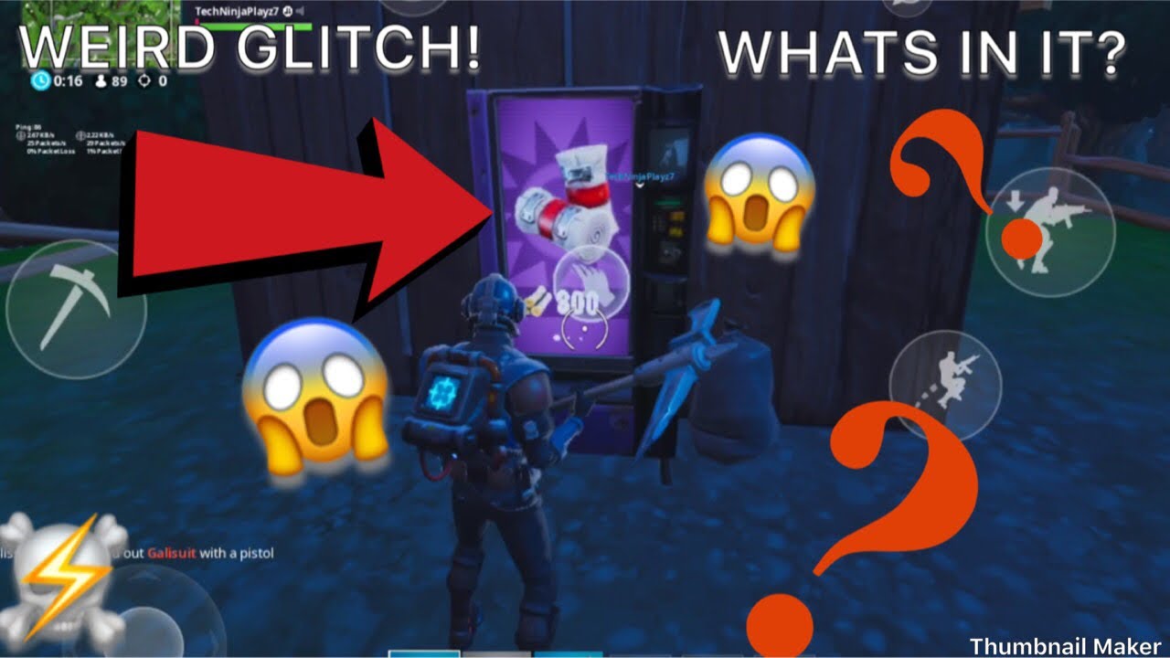 WERID GLITCH IN VENDING MACHINE! - FORTNITE - YouTube