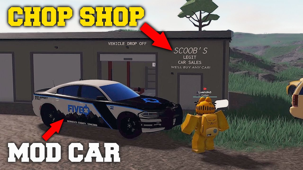 VEHICLE CHOP SHOP! Revamp Update (ROBLOX: Berkeley County) - YouTube