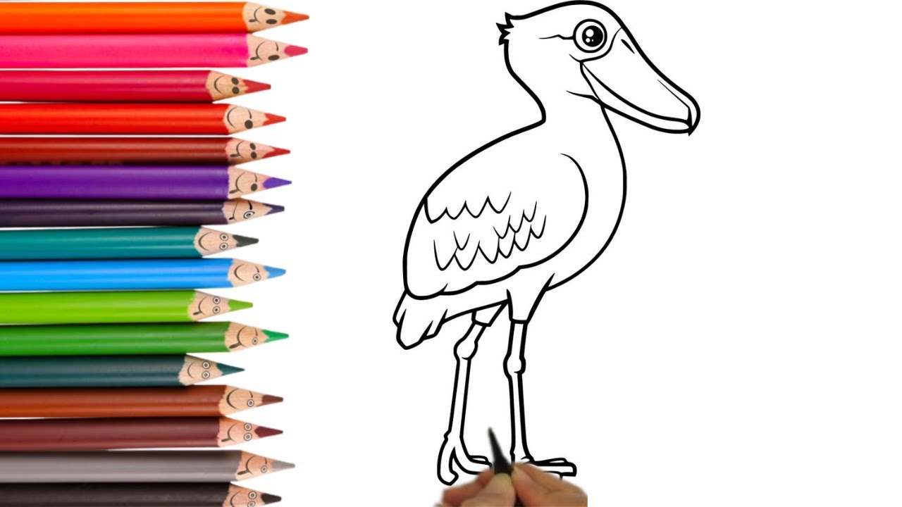Flamingo |Painting and Coloring Flamingo for Kids & Toddlers - YouTube