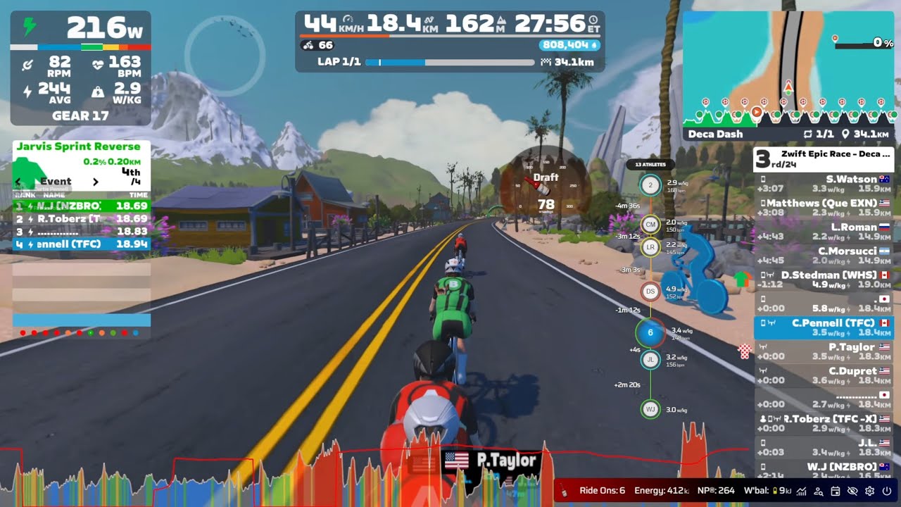 Zwift Epic Race - Deca Dash - YouTube