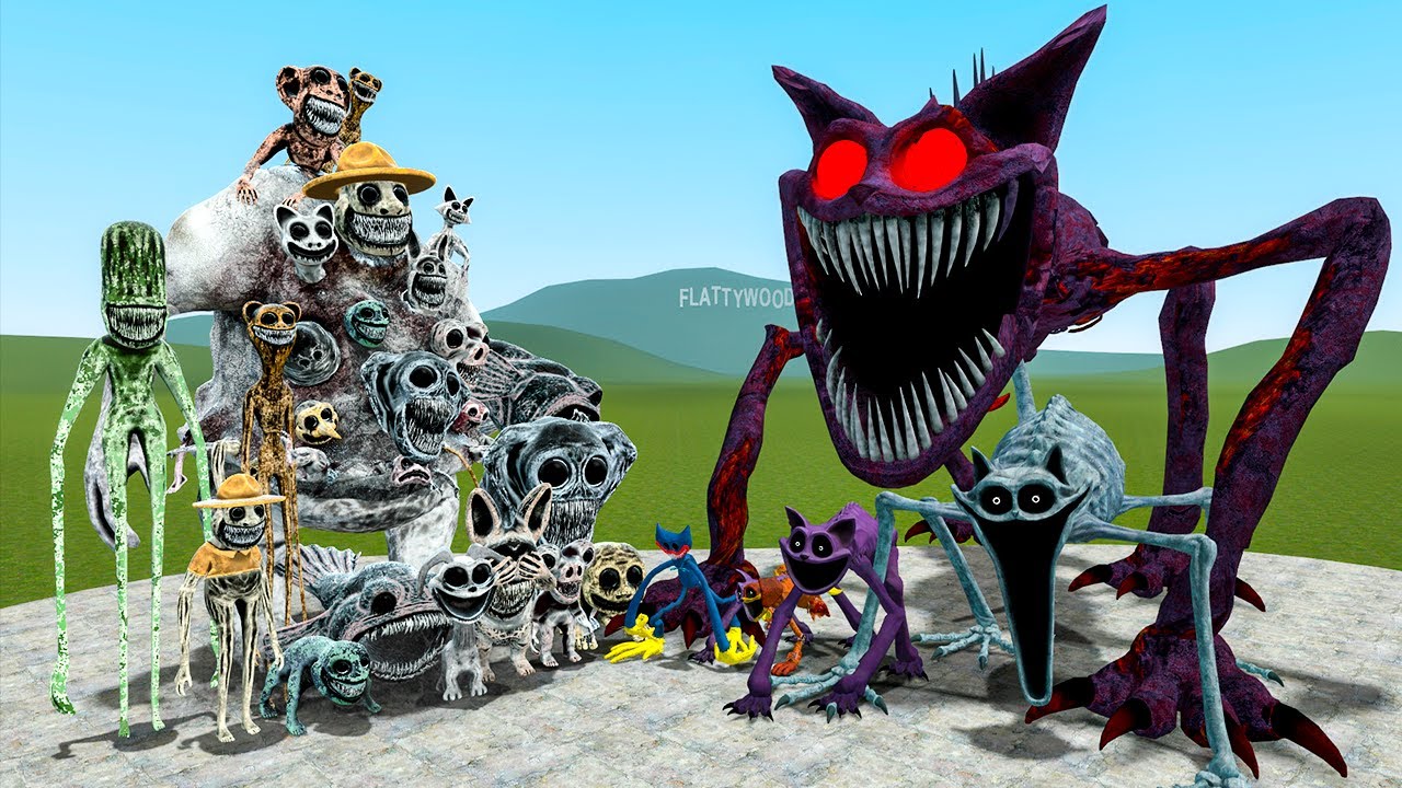 NEW ZOONOMALY FAMILY VS ALL NIGHTMARE CATNAP FAMILY IN GARRY'S MOD ...