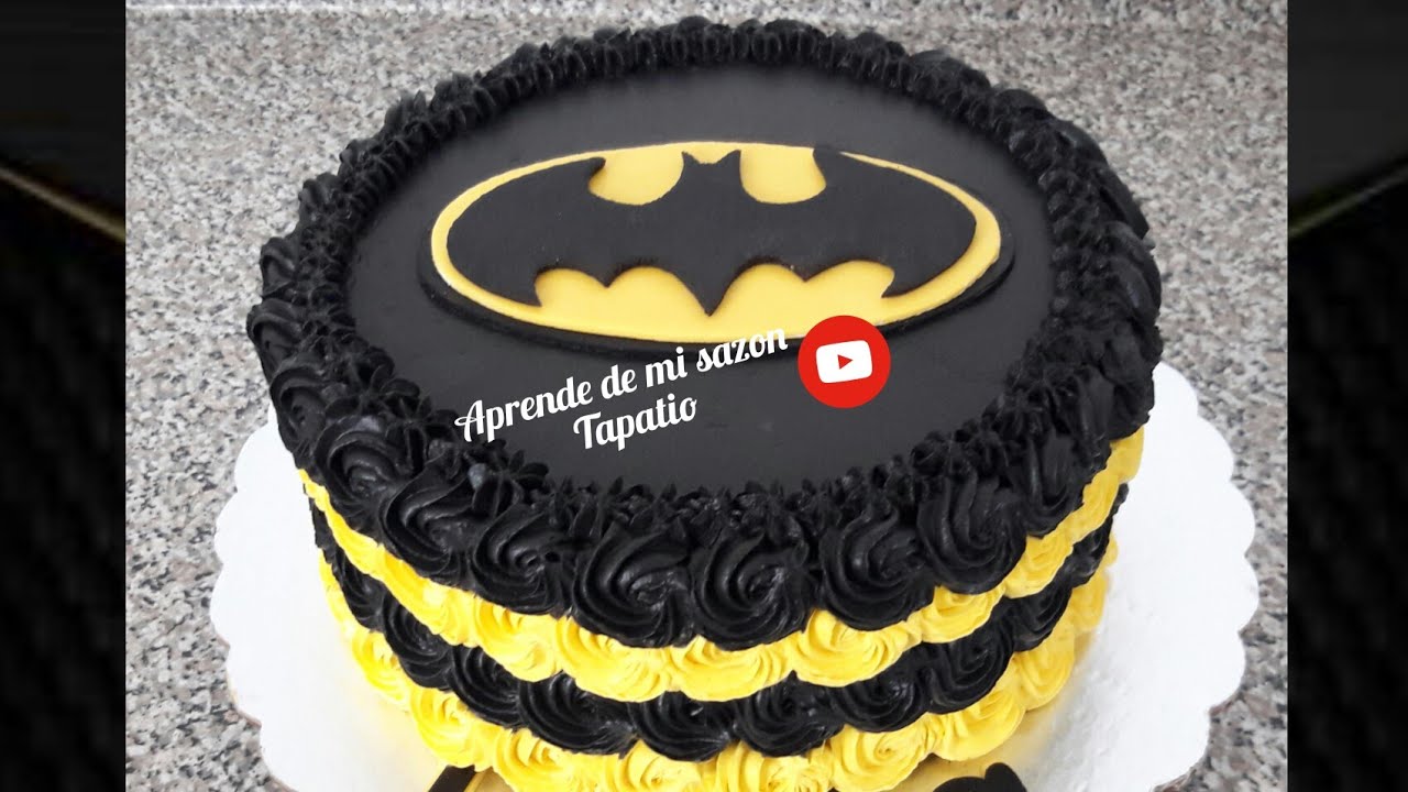 pastel de Batman / Batman cake / como hacer un pastel de batman - YouTube