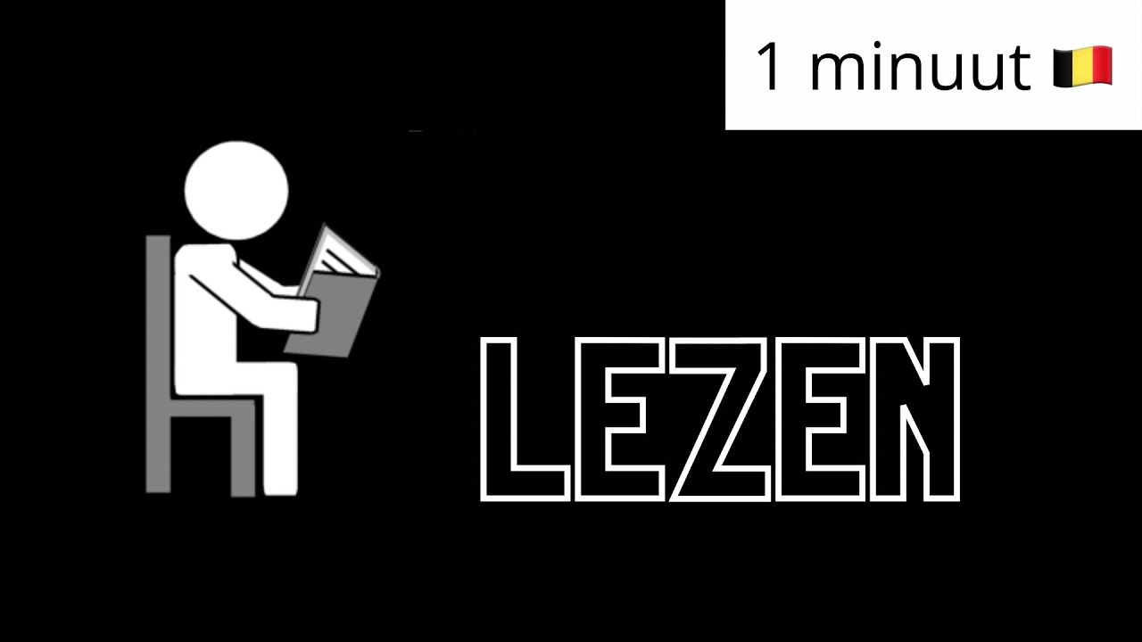 Leer Nederlands in 1 minuut: het werkwoord LEZEN 🤓 (to read / lire ...