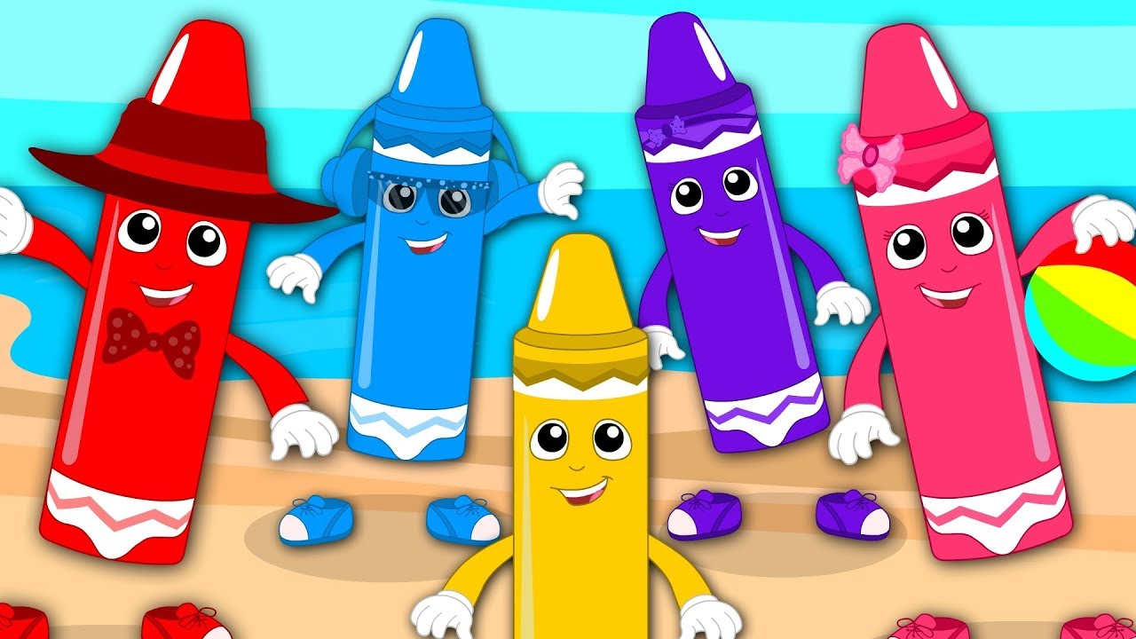 Crayons Finger Family | Nursery Rhymes For Kids And Babies | Crayons ...