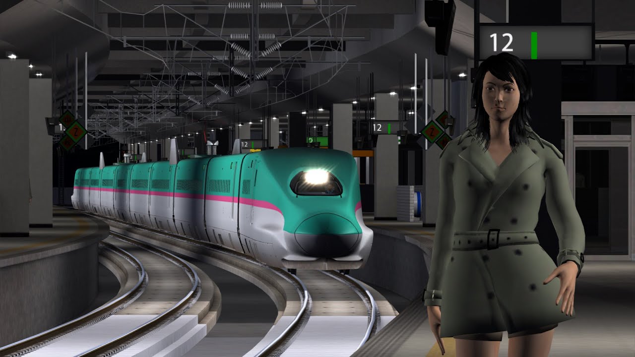 Train Simulator: Latecomer in the snowy night Part1 - YouTube