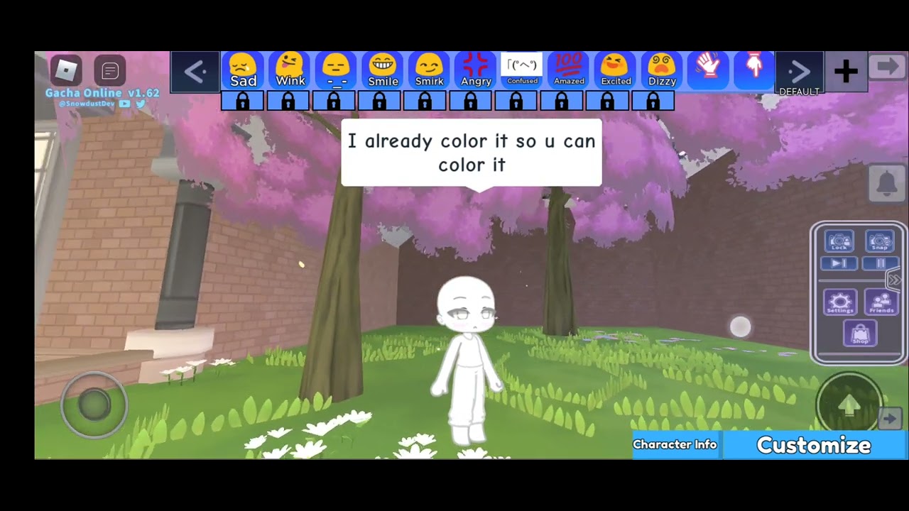 how to make blush 😊 on gacha online (roblox) - YouTube