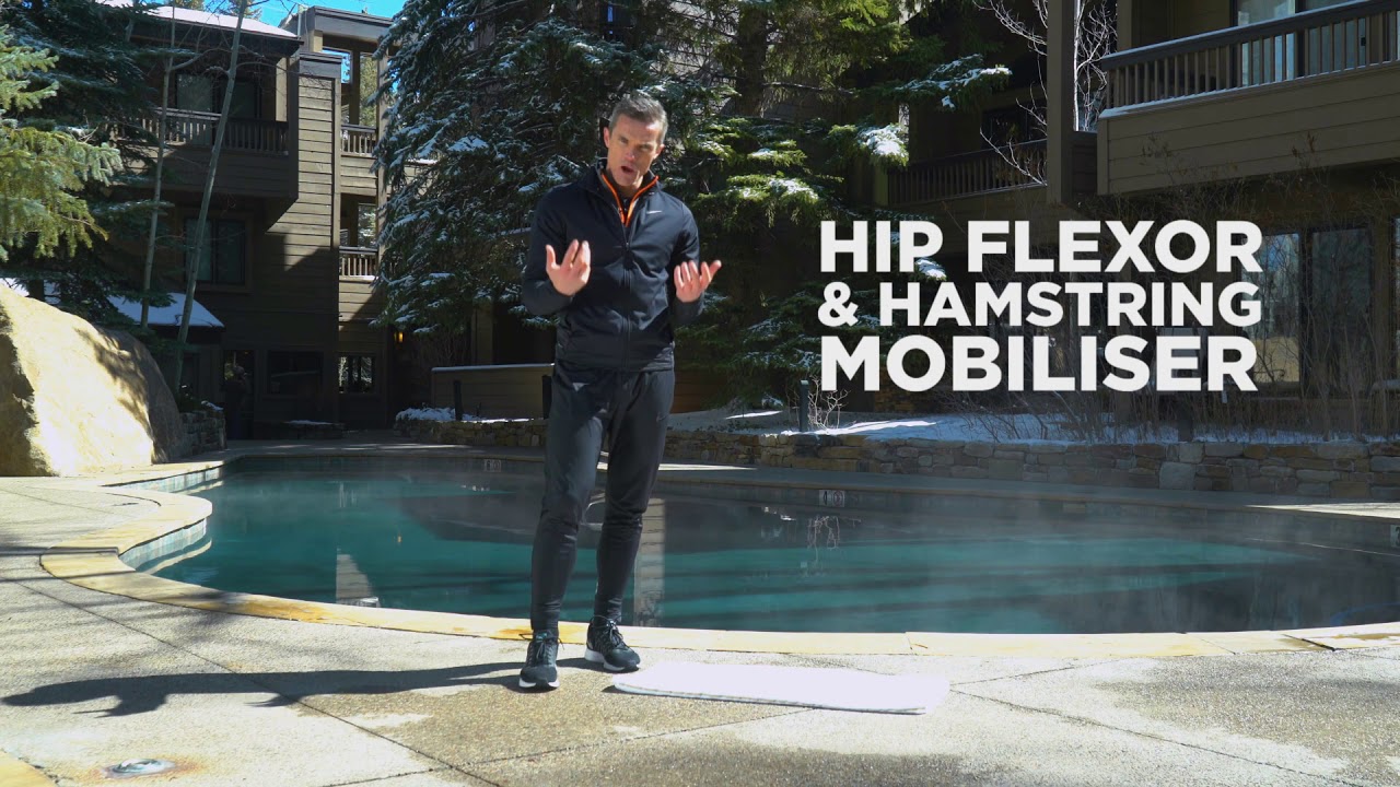 Fit2Ski - Hip Flexor & Hamstring Mobiliser - YouTube