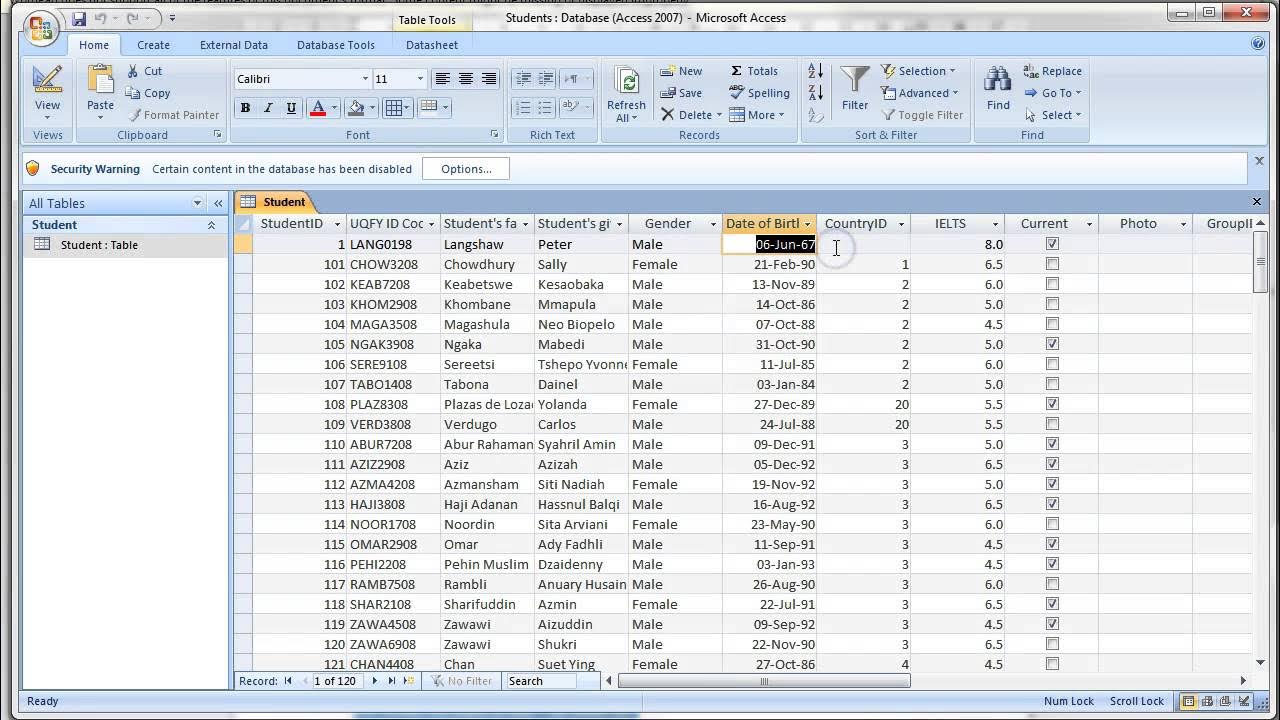 IS07 - Adding constraints, input masks and validation - YouTube