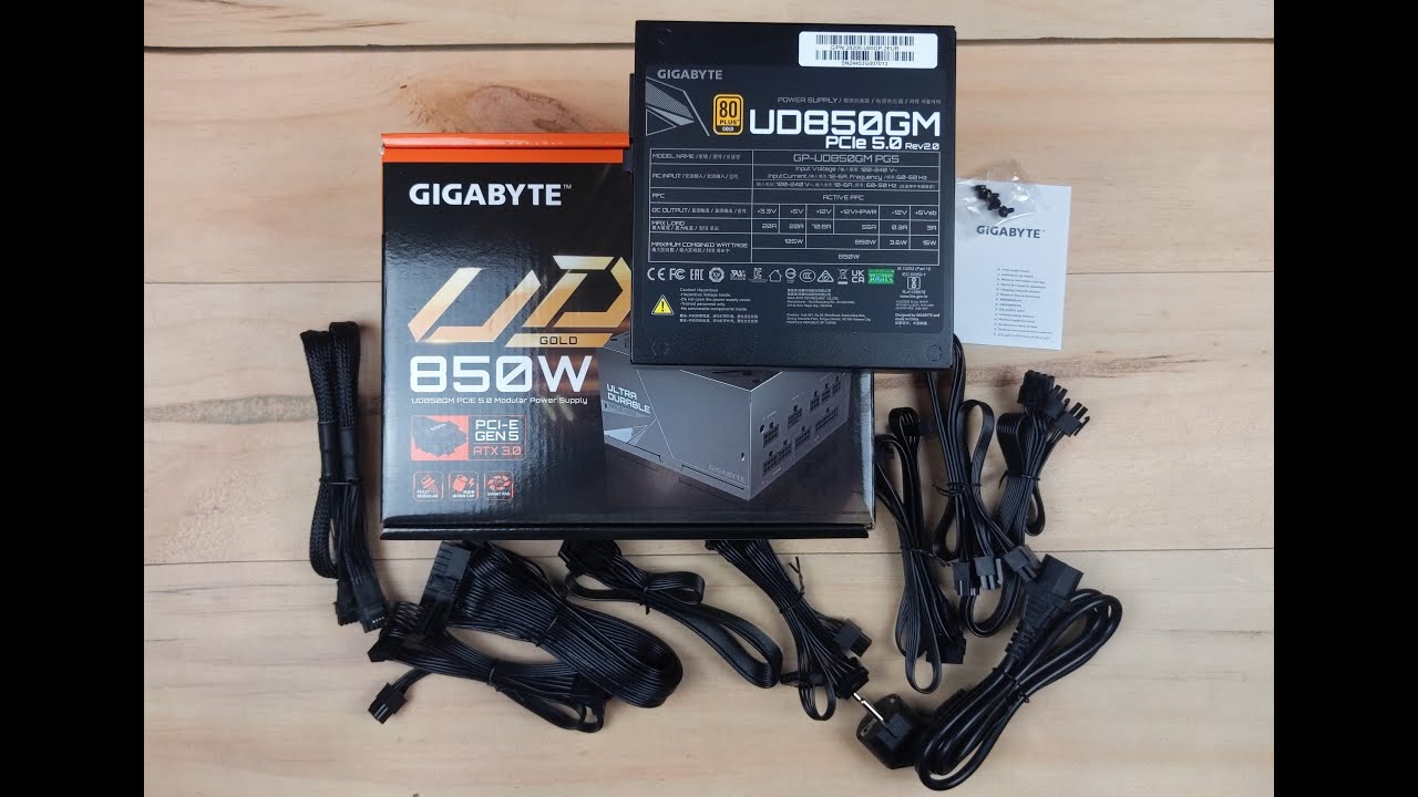 GIGABYTE GP UD850GM PG5 🎯 PSU Unboxing and Overview - YouTube