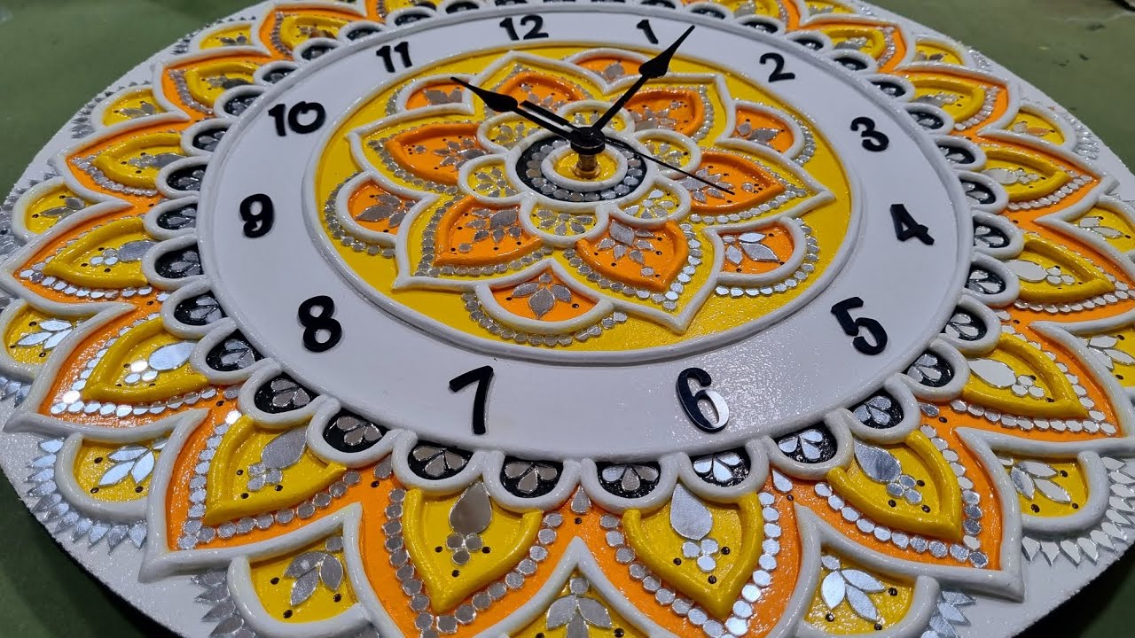 Lippan art clock 18 inches - YouTube