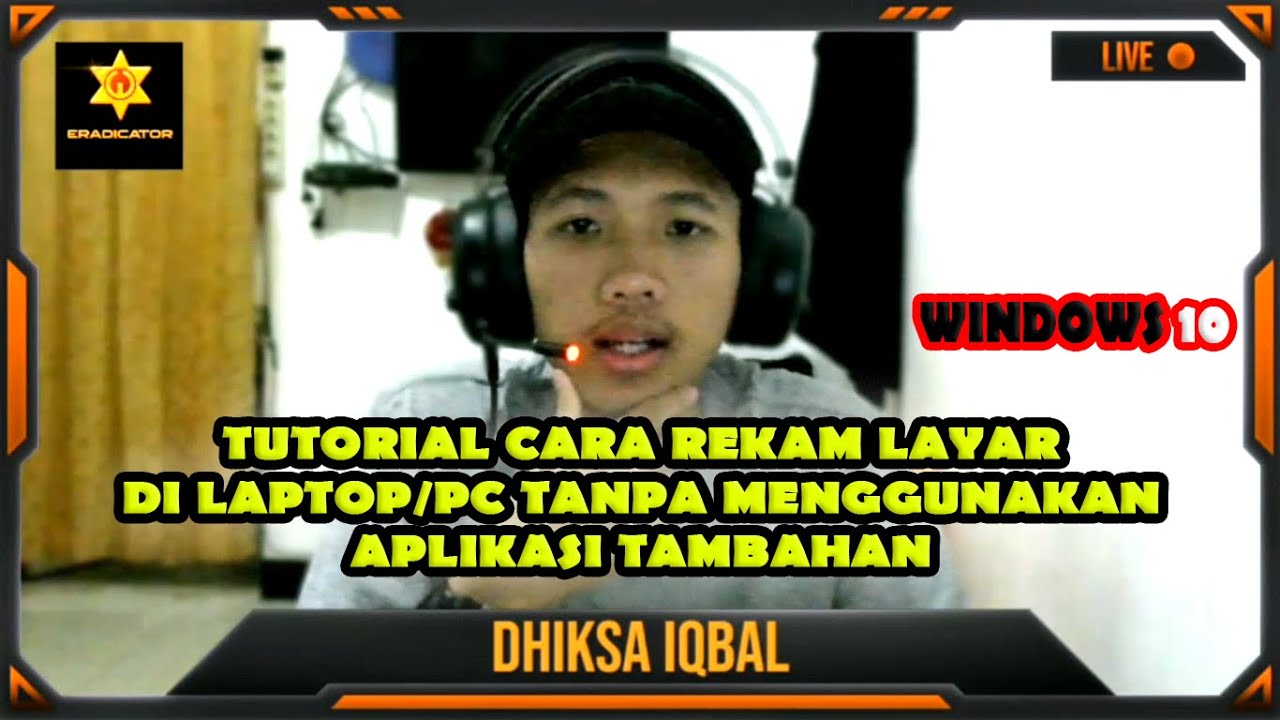 CARA REKAM LAYAR DI LAPTOP DAN KOMPUTER TANPA MENGGUNAKAN APLIKASI ...