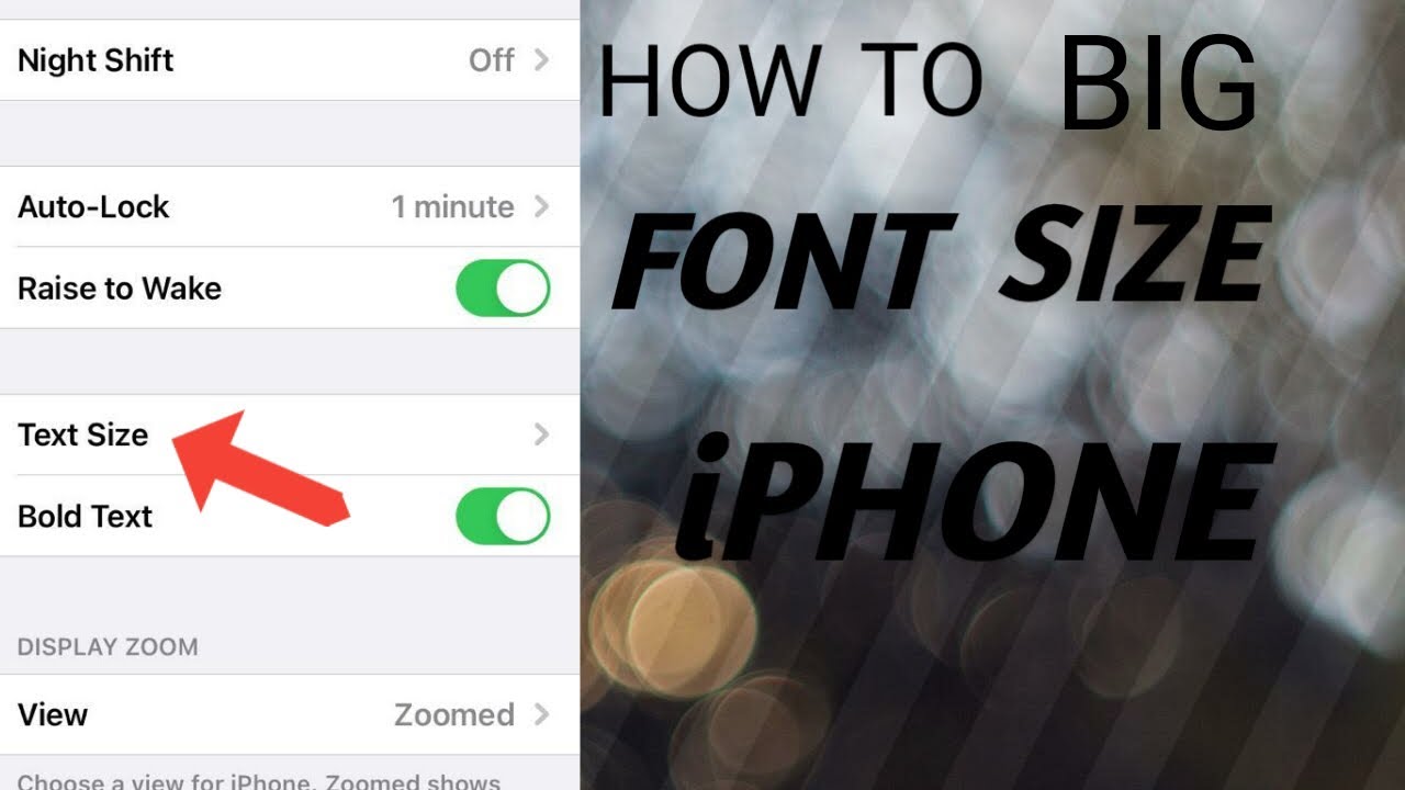 How To Big Size iPhone Font Any iPhone - YouTube