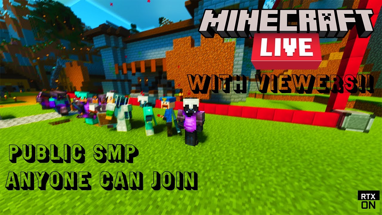 🔴LIVE🔴 |Minecraft Bedrock| PUBLIC SMP| all platforms anyone can join ...