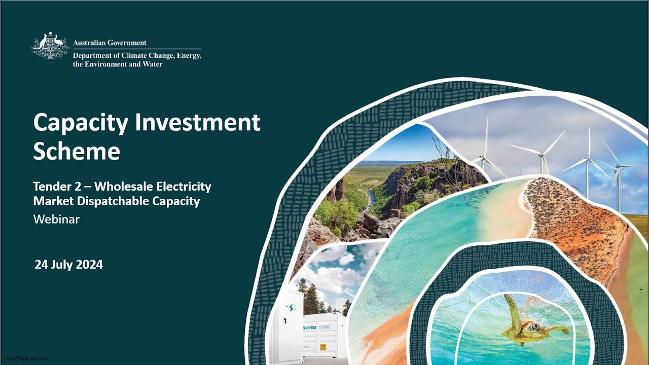CIS Tender 2 - WEM Dispatchable Capacity Webinar 24 July 2024 - YouTube