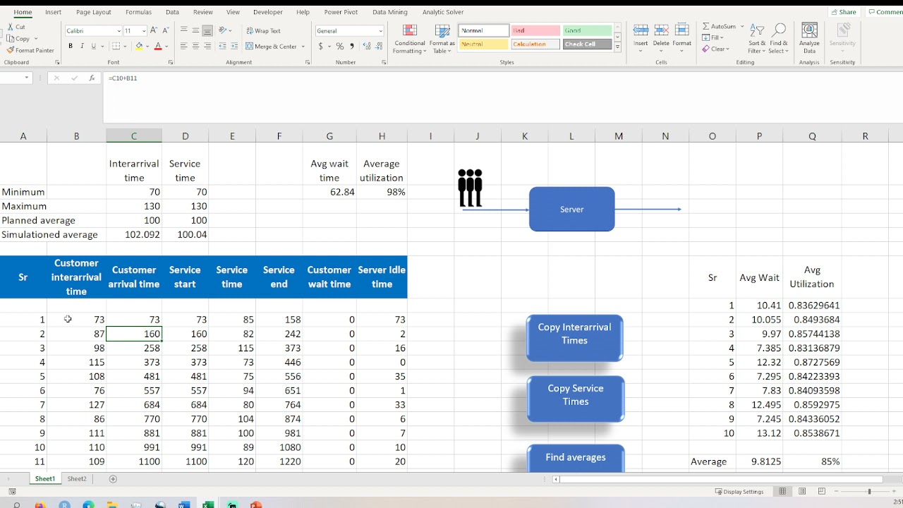 Introduction to Waiting line Simulation - YouTube