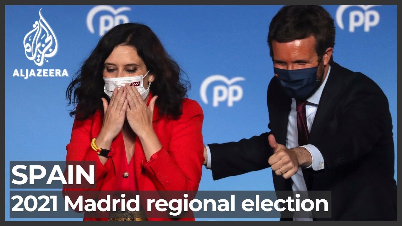 Spain: Right-wing Popular Party wins Madrid's regional vote - YouTube