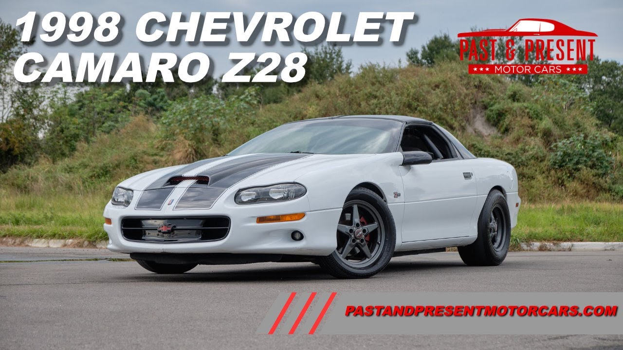 1998 Camaro Z28 Drag Car White Black Automatic 142466 - YouTube