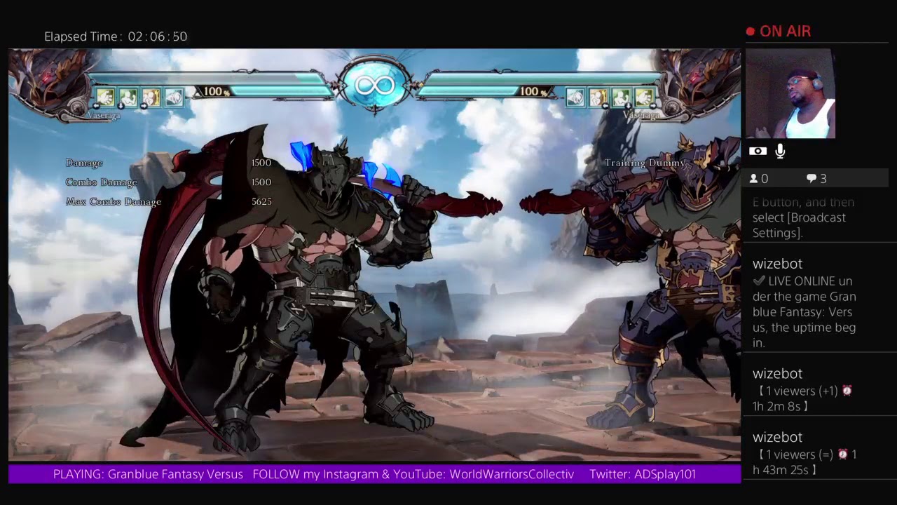Granblue Fantasy Versus - Vaseraga TRAINING - YouTube