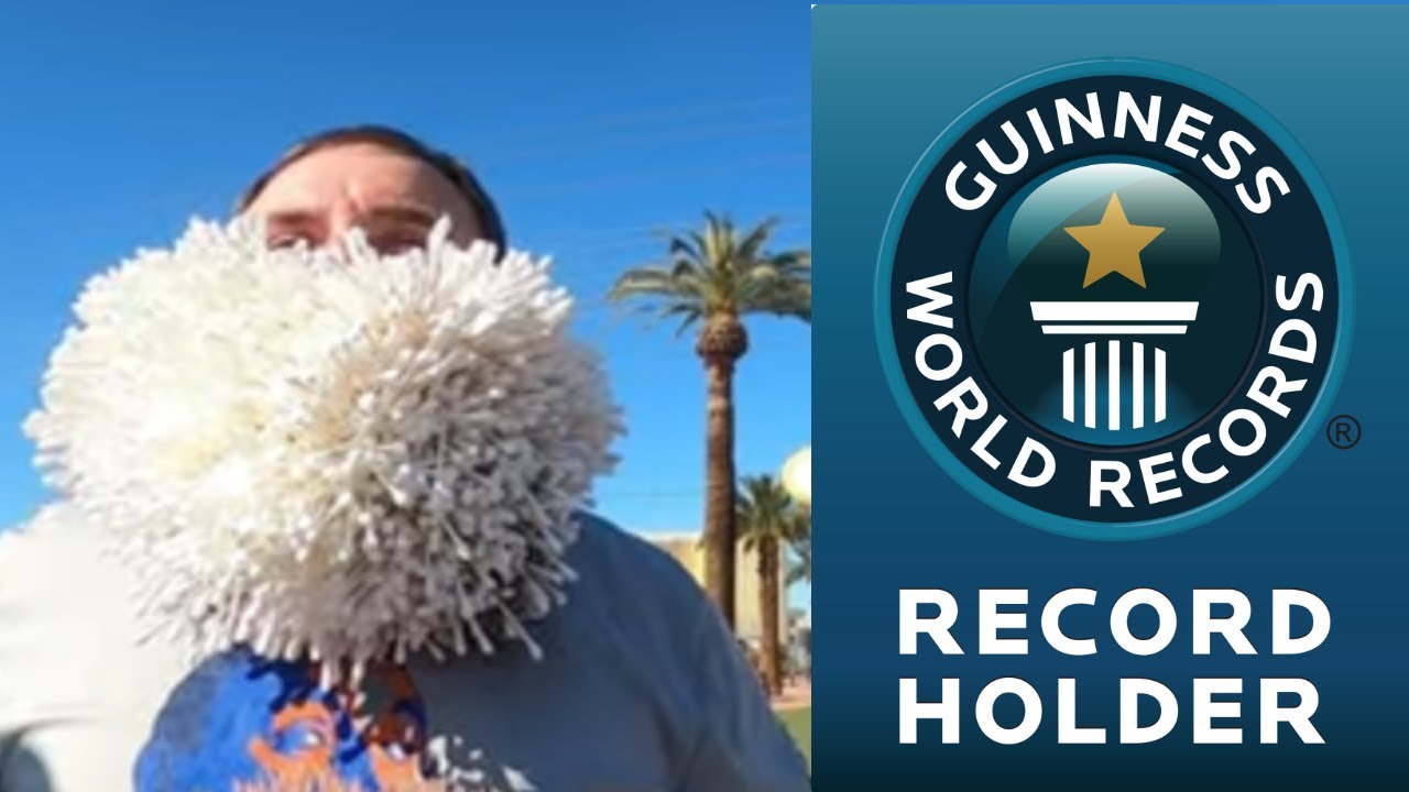 Breaking the QTip Beard Guinness World Record - YouTube