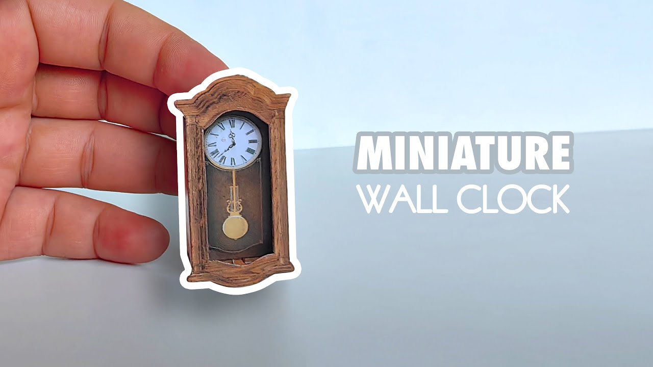 Miniature Printable Wall Clock for Dollhouse Video Tutorial. # ...