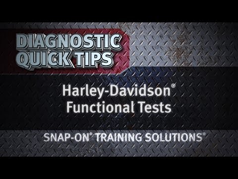 Diagnostic Quick Tips - Harley-Davidson® Functional Tests