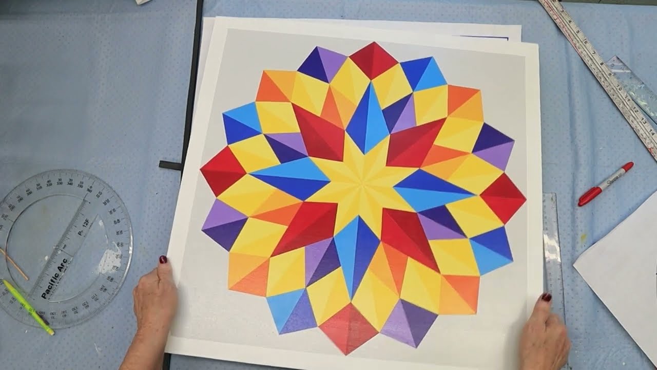 CATHEDRAL WINDOW: Let's Make a CATHEDRAL WINDOW Barn Quilt! | FREE ...