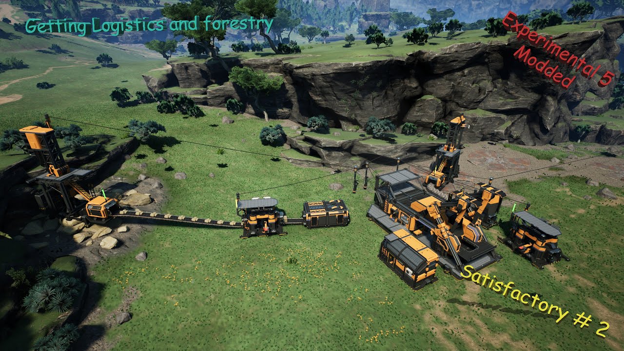 Satisfactory EP 2 | Getting Logistics and Forestry | Experimental 5 ...