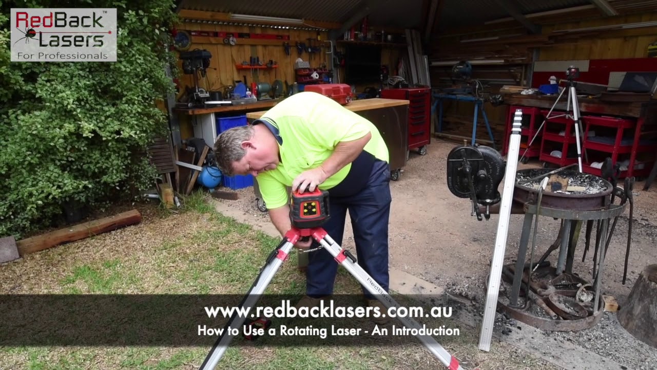 Rotating Lasers a Basic How to Use Guide by RedBack Lasers - YouTube