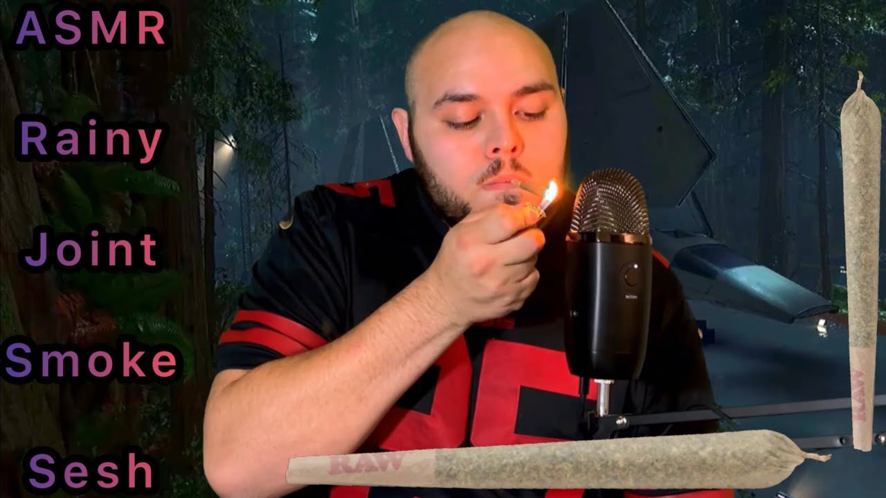 ASMR WEED* Rainy Night Relaxing Smoke Sesh⛈🌧🚬🍃 - YouTube